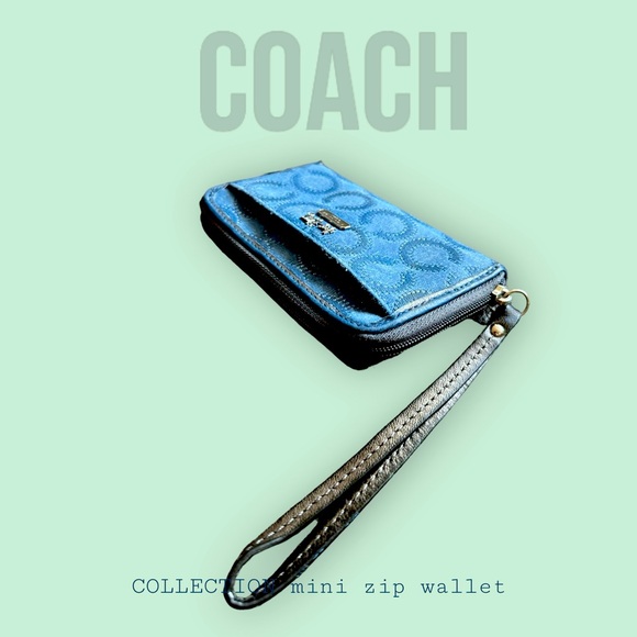 Coach | Bags | Coach Mini Zip Wallet | Poshmark